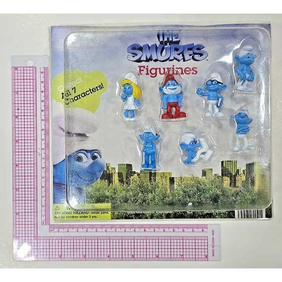 Other | Vintage Vending Display Board The Smurfs Figurines 518 | Poshmark
